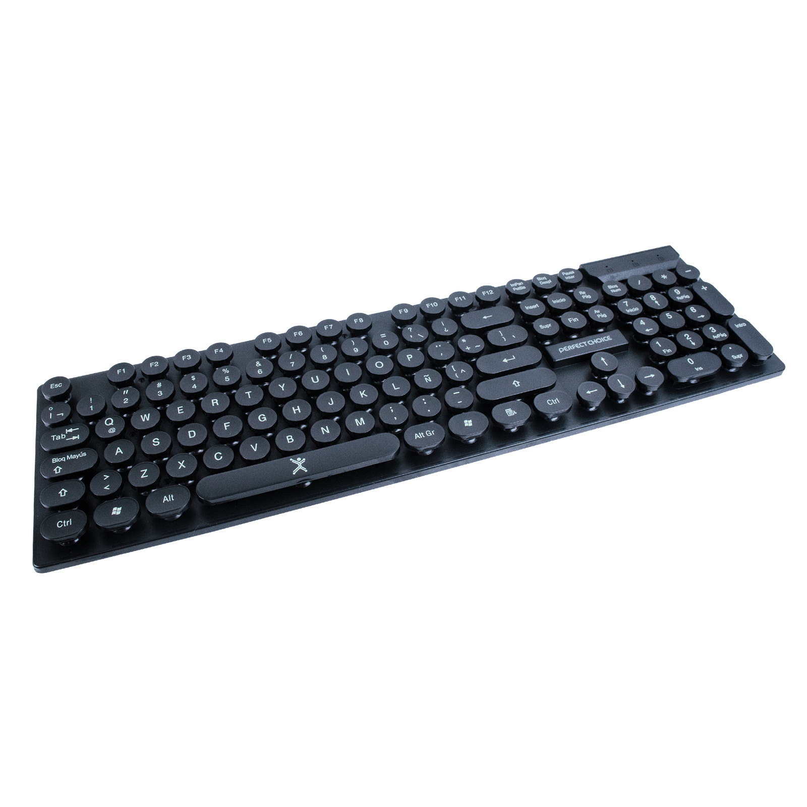 Teclado Inalámbrico Teclas Redondas Black Round